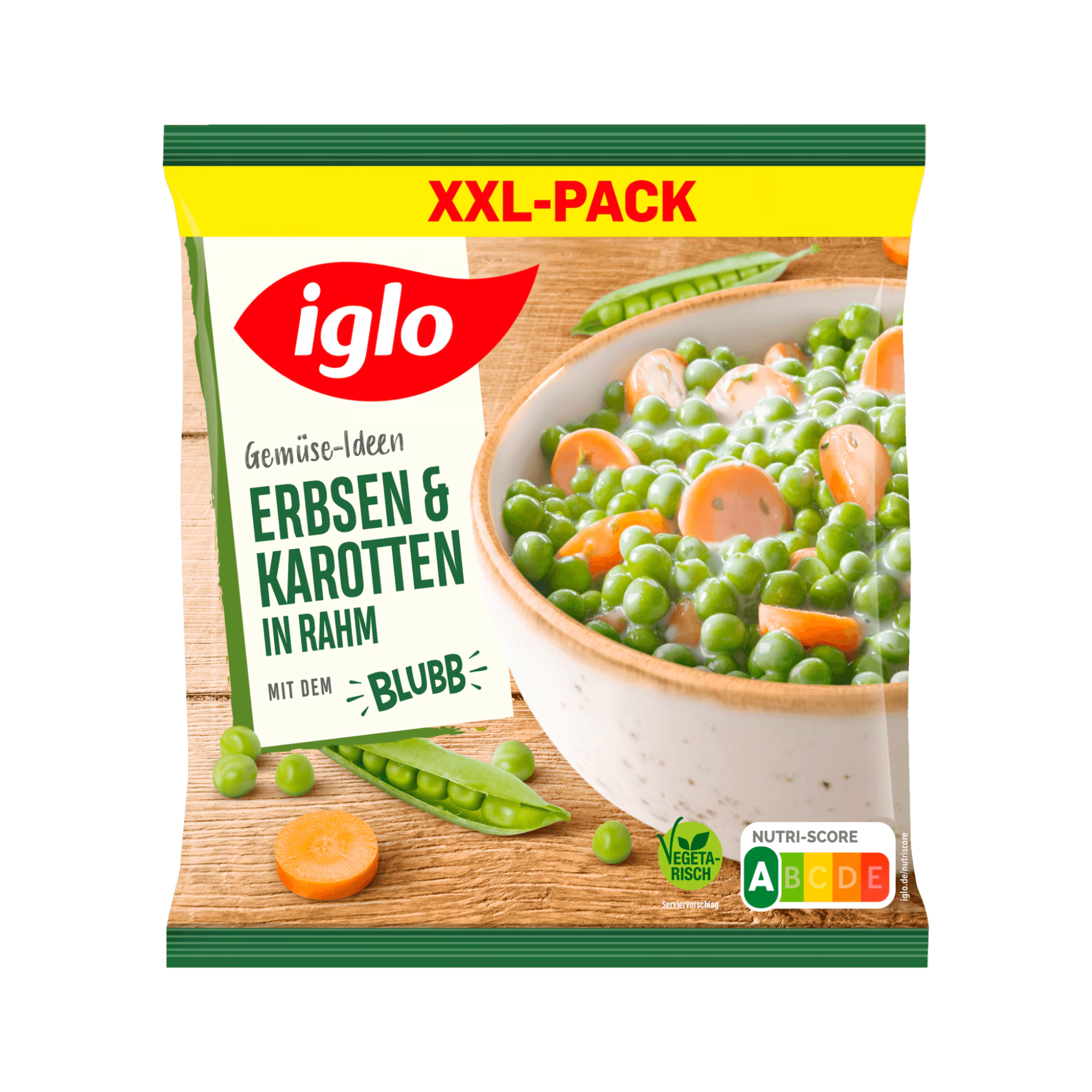 Iglo Gemüse-Ideen Erbsen und Karotten in Rahm 800g – foodpipe Stralsund ...